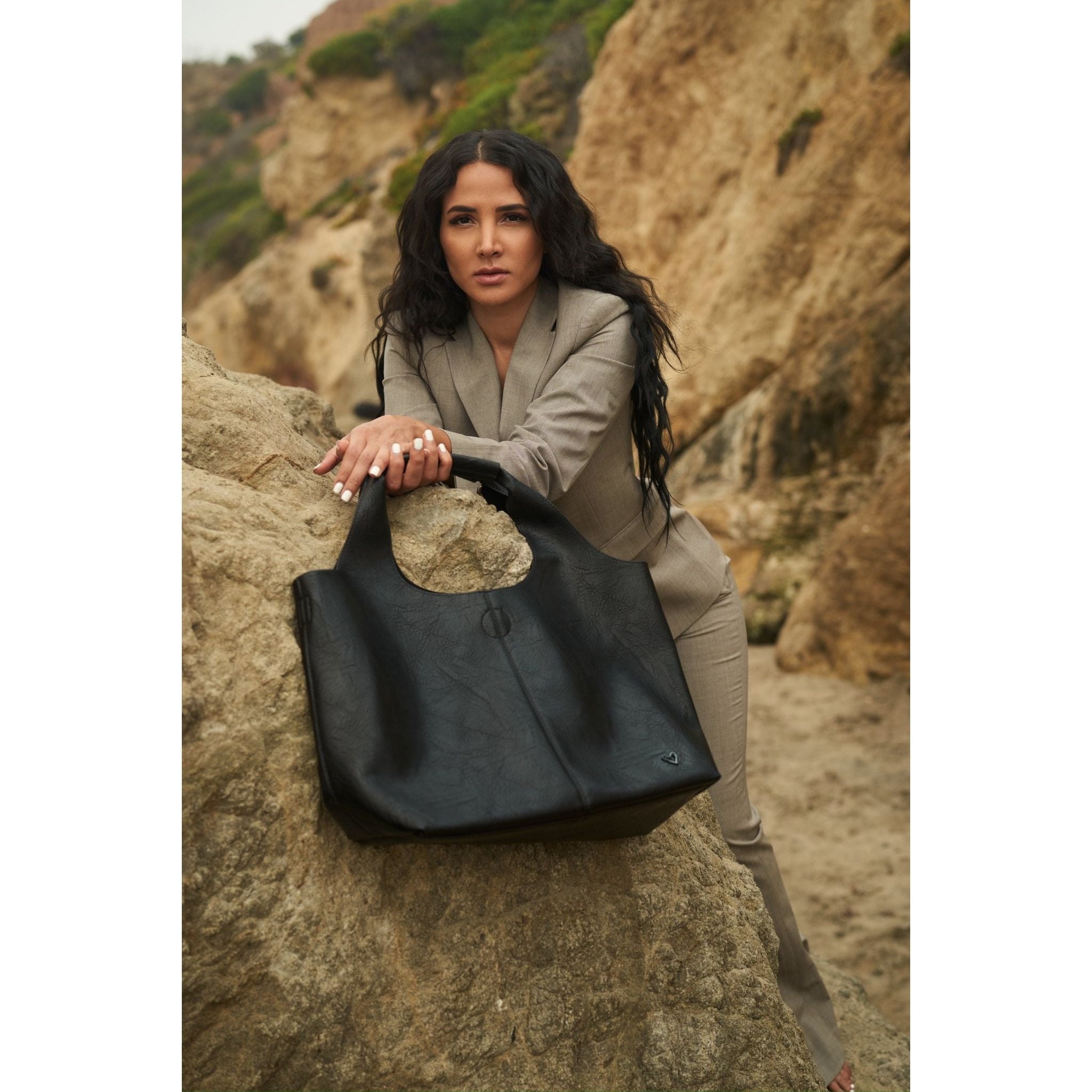 NEW: Kipling Vegan Leather Tote (Black) - preneLOVE®