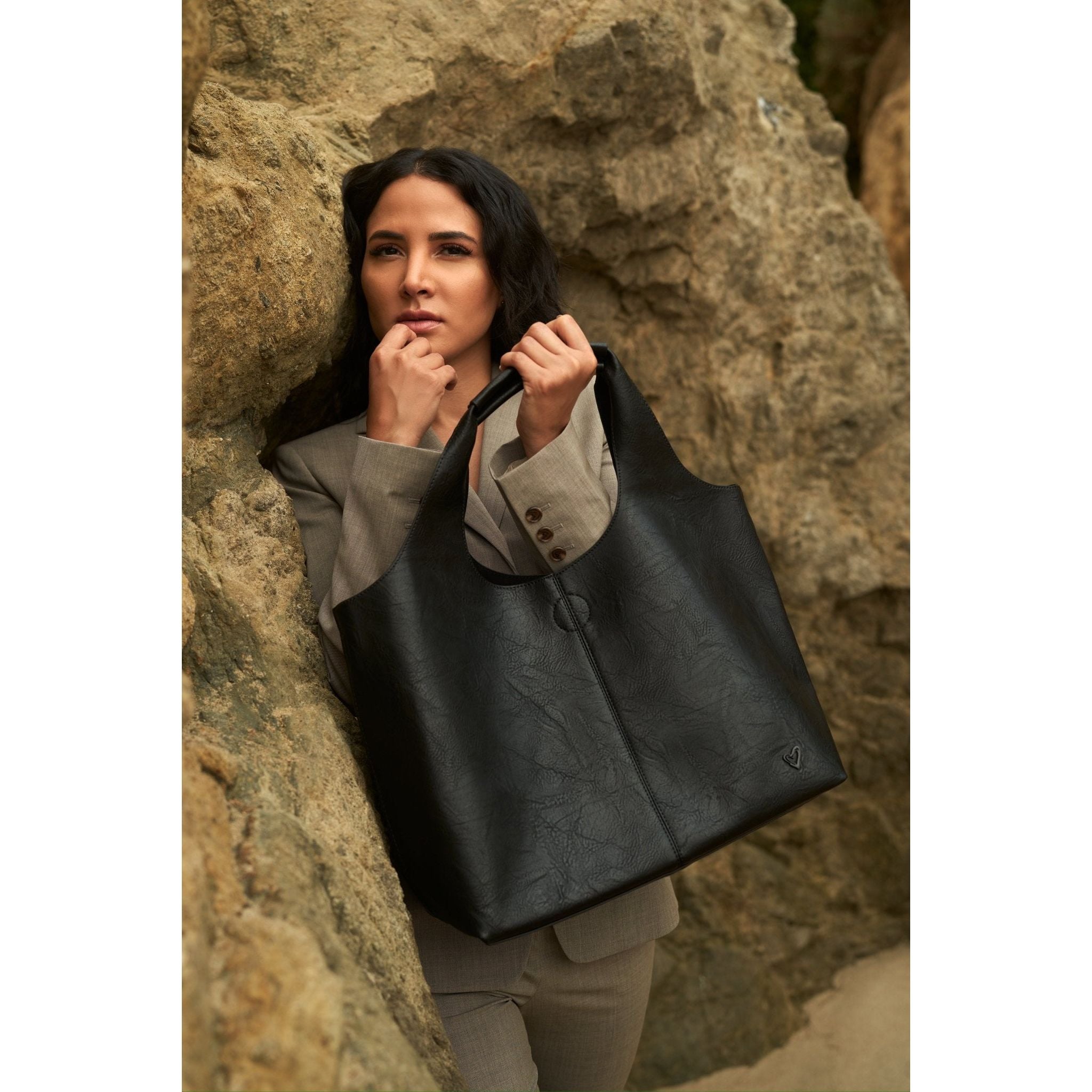 NEW: Kipling Vegan Leather Tote (Black) - preneLOVE®